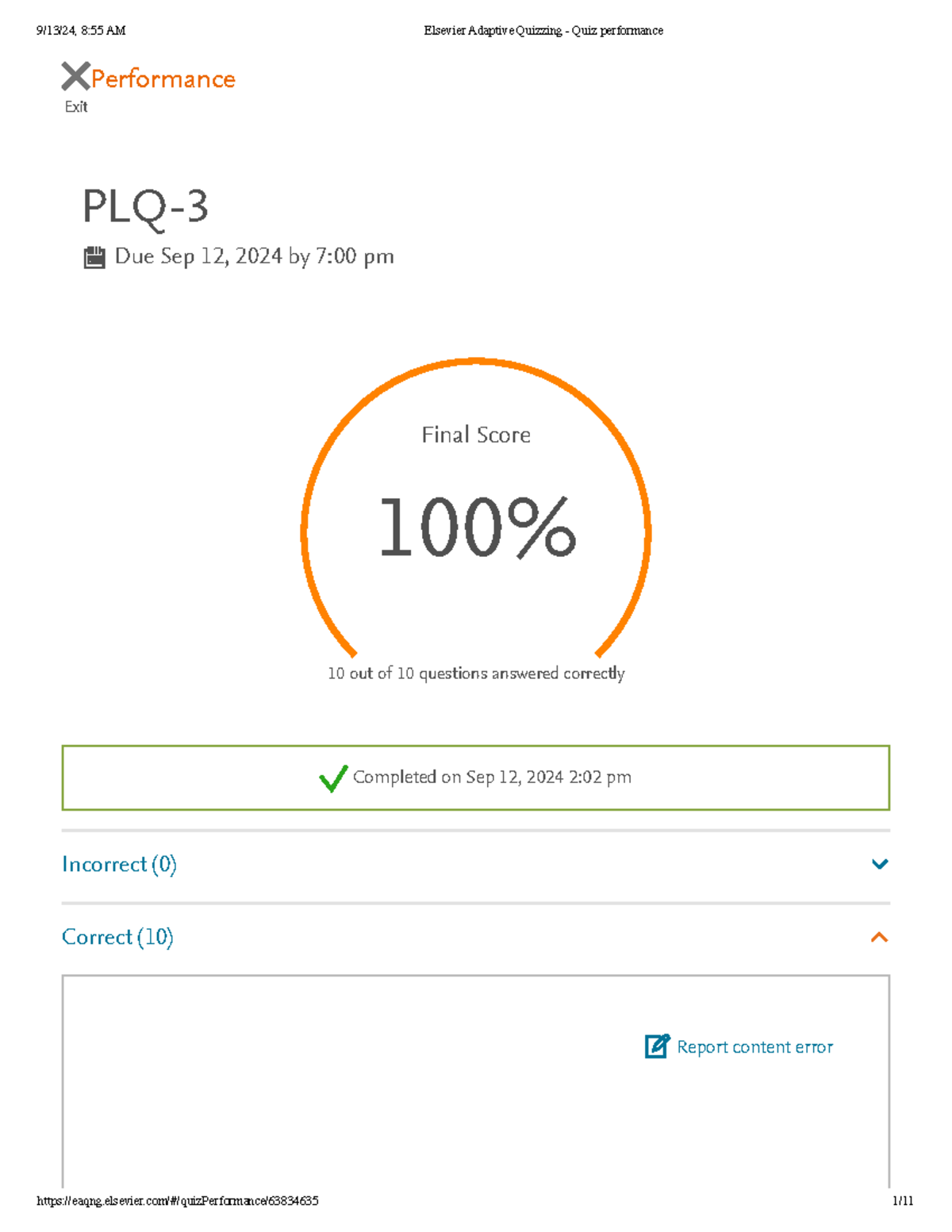 Geron PLQ-3 - ####### Exit Performance PLQ- Due Sep 12, 2024 by 7:00 pm ...