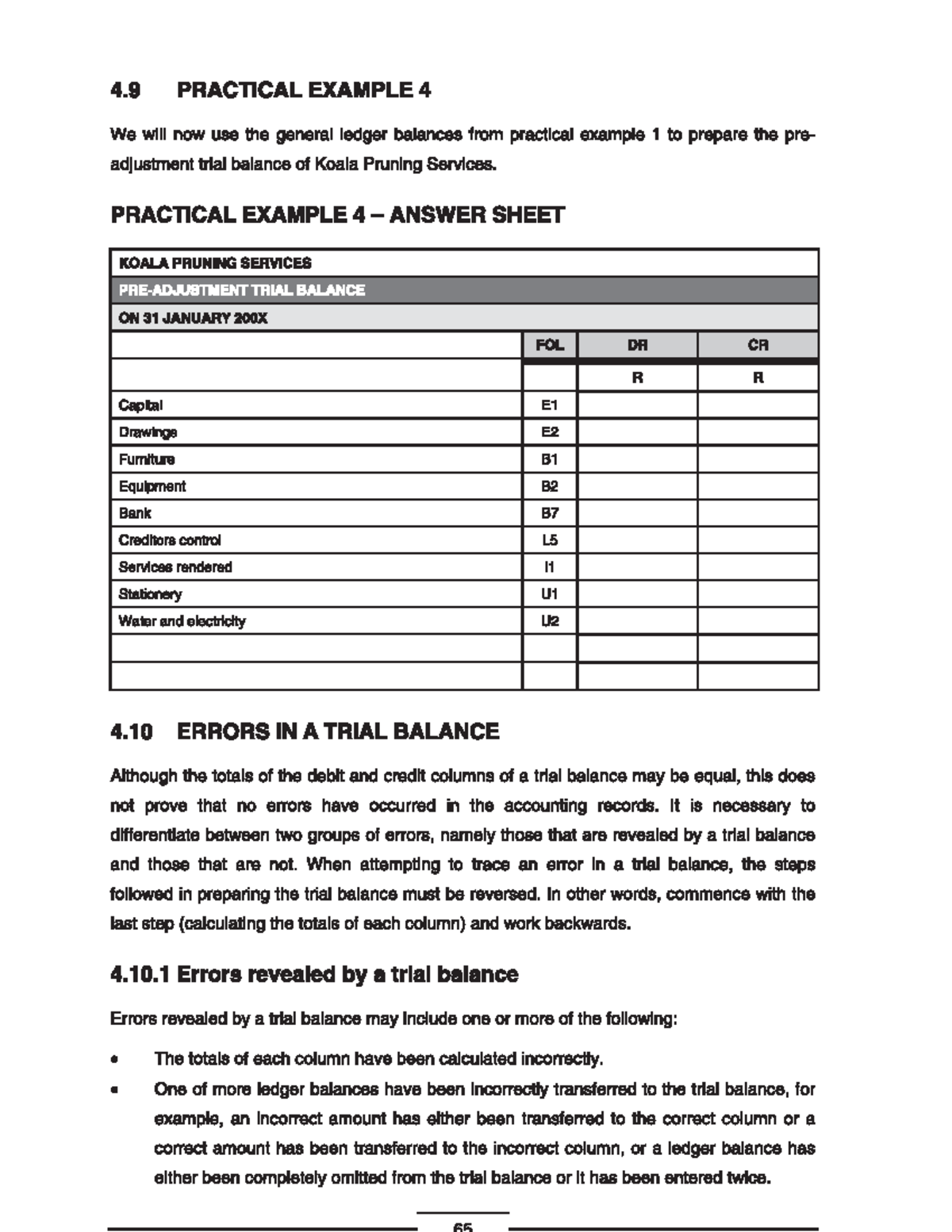 Chapter 4 Practical example 4 - ACCC121 - Studocu