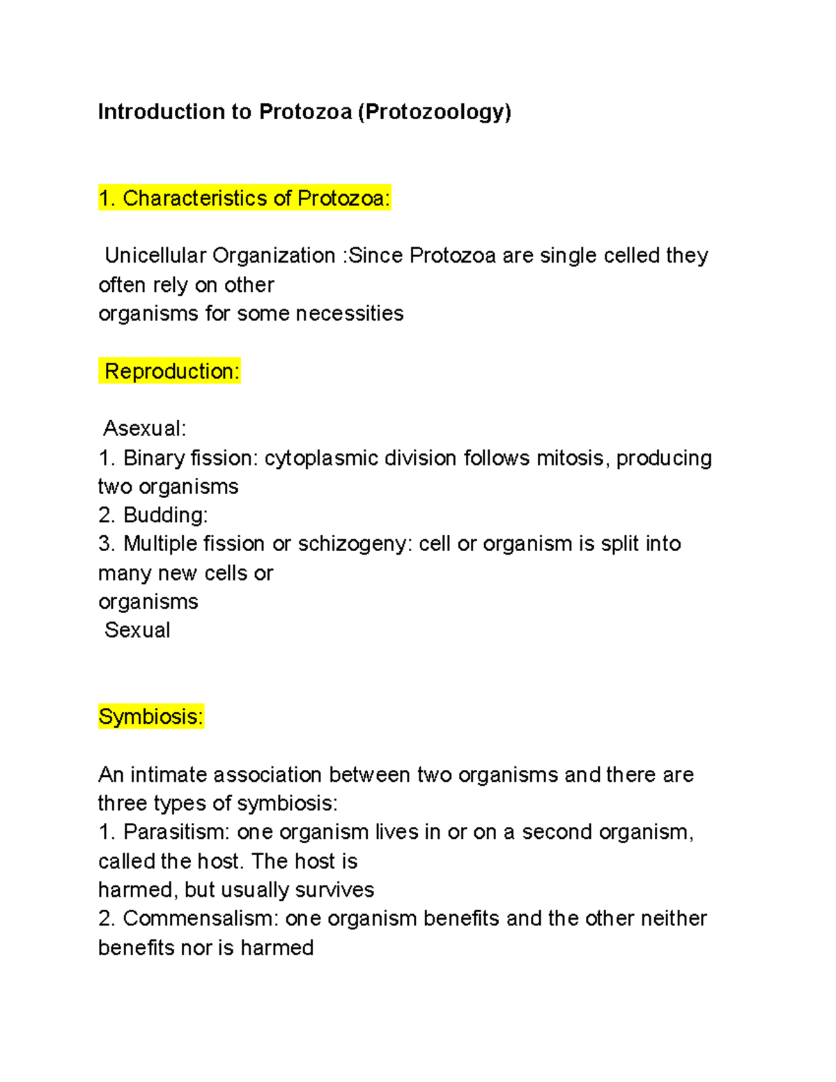 Introduction to Protozoa (Protozoology). ( microbiology) - Introduction ...
