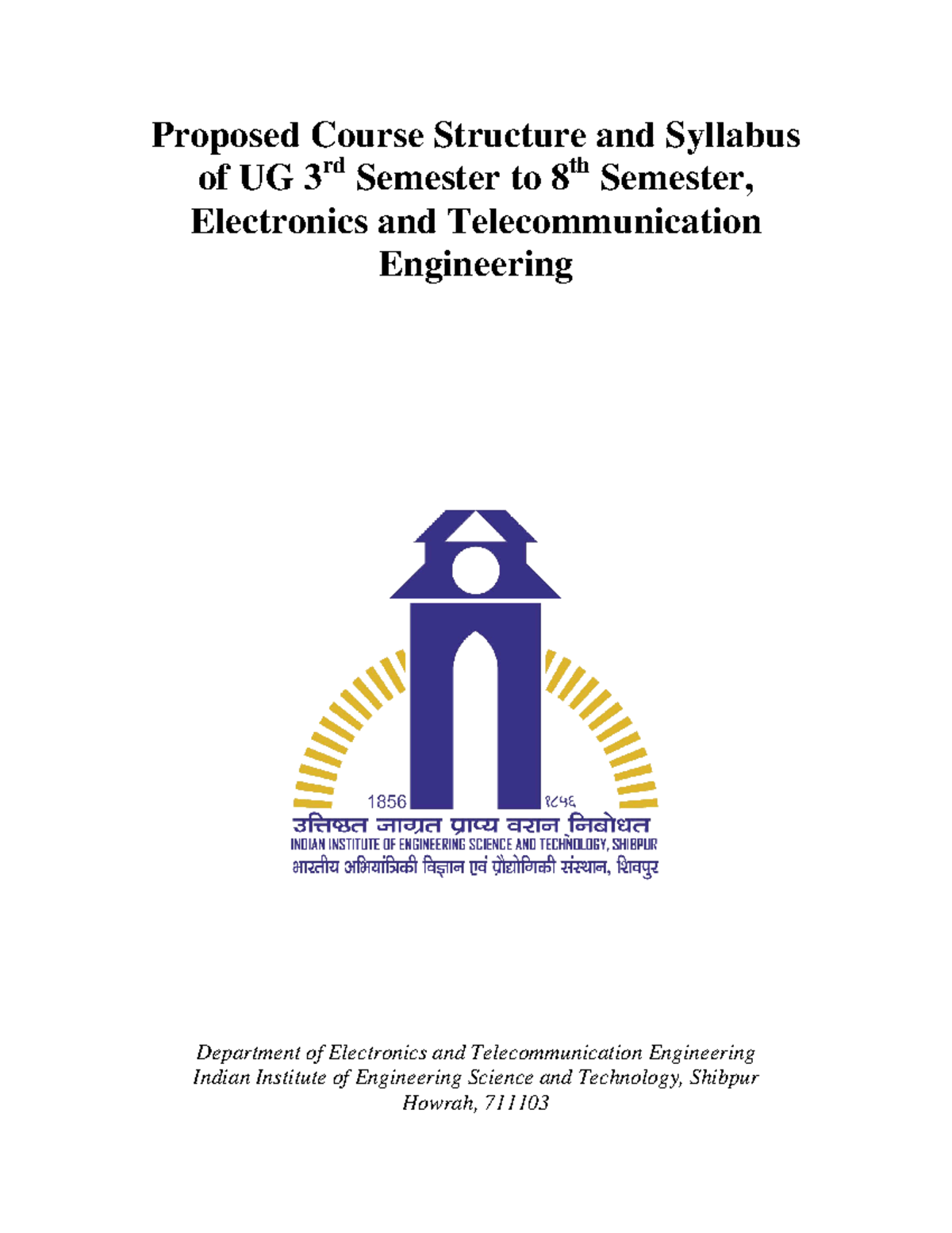 ETC UG Course Syllabus July2020 - Proposed Course Structure and ...
