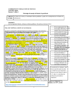 S03 - S04 - Tarea Académica 1 (TA1) formato-1 - COMPRENSIÓN Y REDACCIÓN DE TEXTOS II (N04I ...