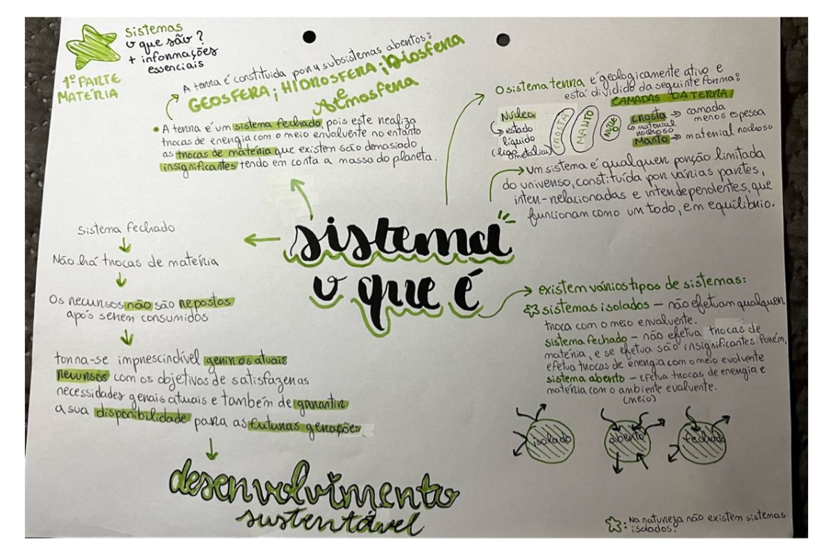 Sistemas e subsistemas — Geologia 10 ano - sistemas que sav ? PARTE infonmasces essenciais A ...