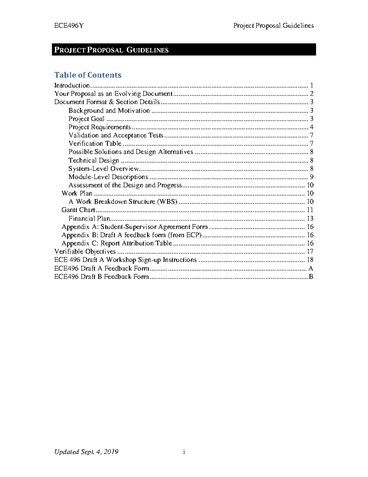 Project Proposal Guidelines - ECE496Y Project Proposal Guidelines ...