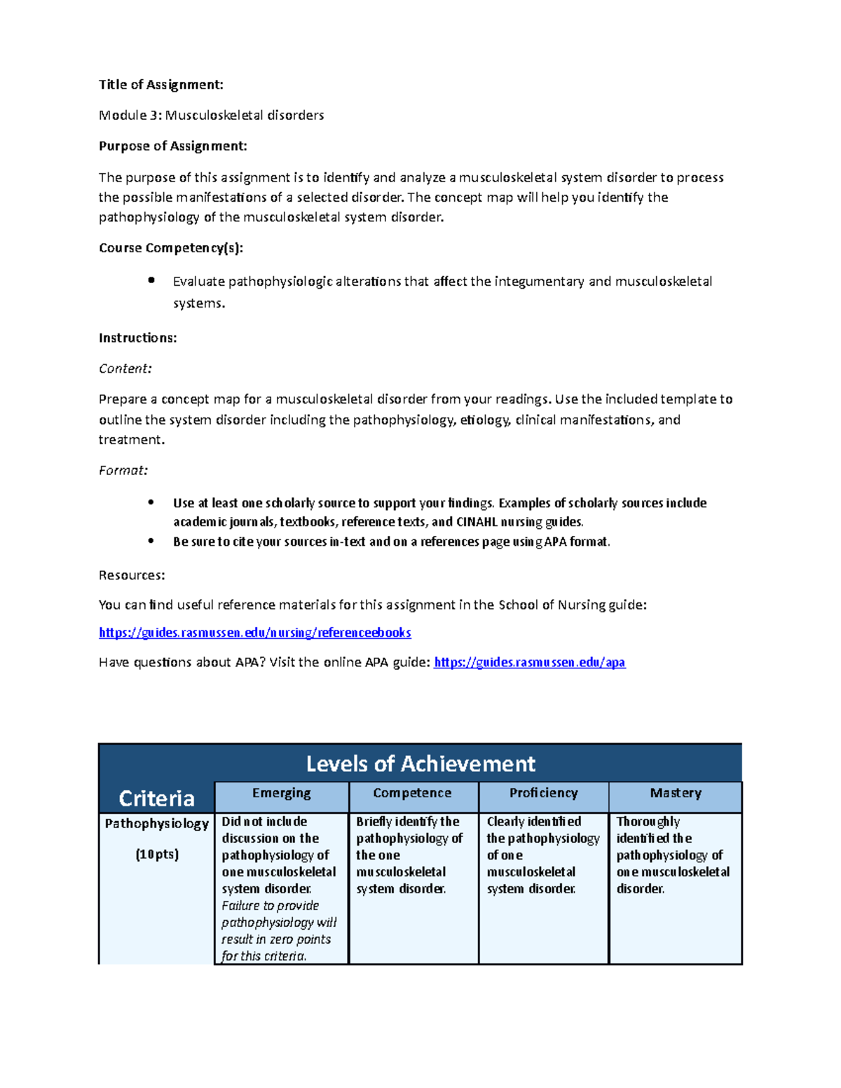 NUR2063 Module 3 assignment revised 0920 - Title of Assignment: Module ...