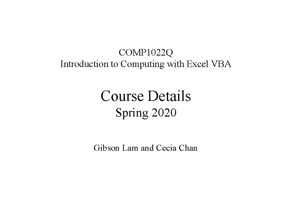 01 1022q course details s2020 - Gibson Lam and Cecia Chan Course ...