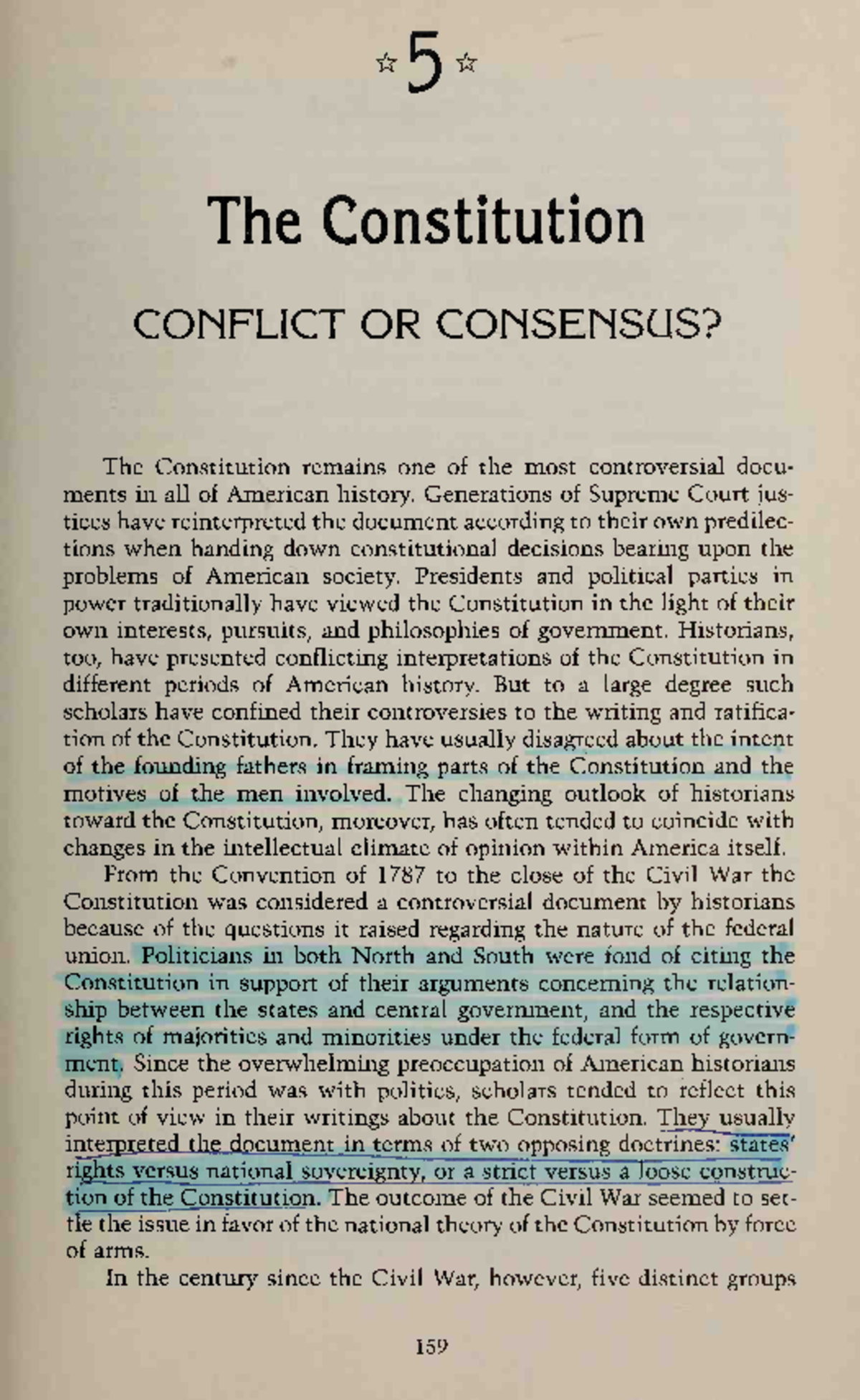 Gerald n grob book - The Constitution CONFLICT OR CONSENSUS? The ...