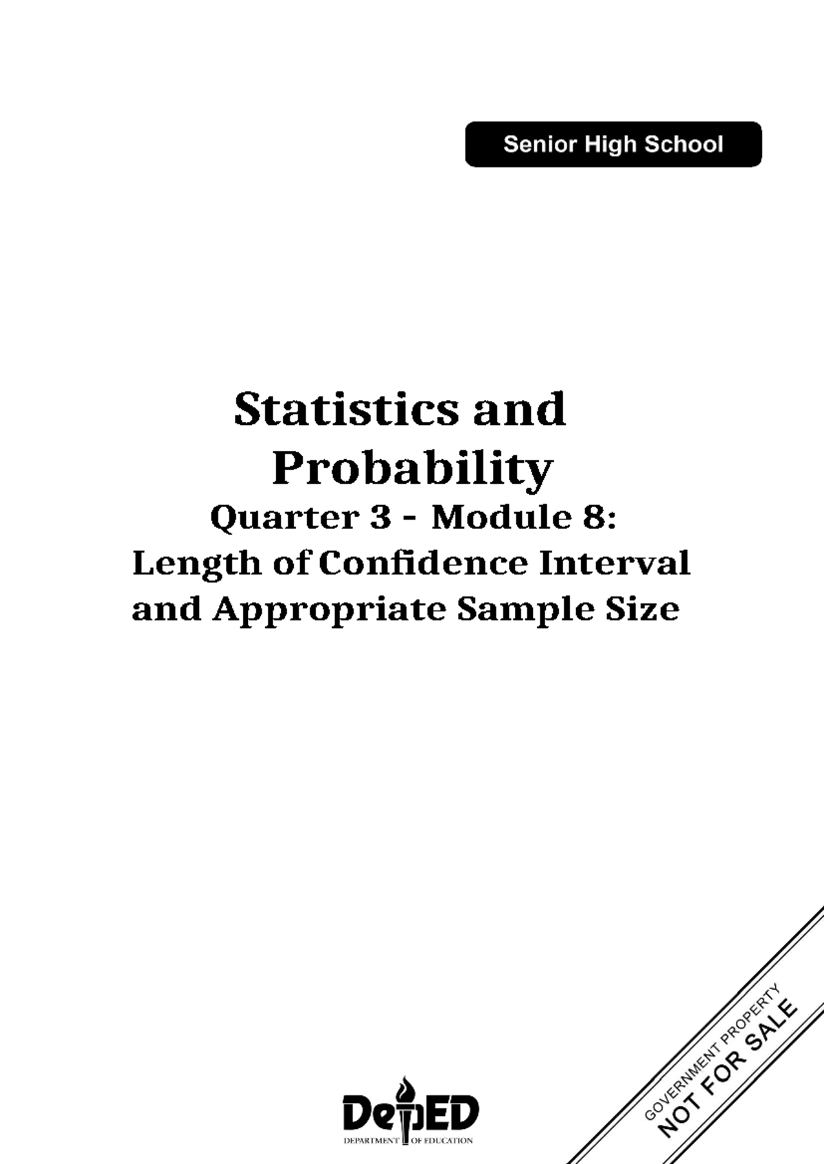 Statistics-Probability Q3 Mod8 Length-of-Confidence-Interval 1 ...