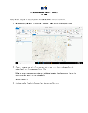 IT 242 Exercise 2-2 - IT242 2-2 - Robert Banks IT 242 2-2 Exercise 4 Examine the coordinate ...