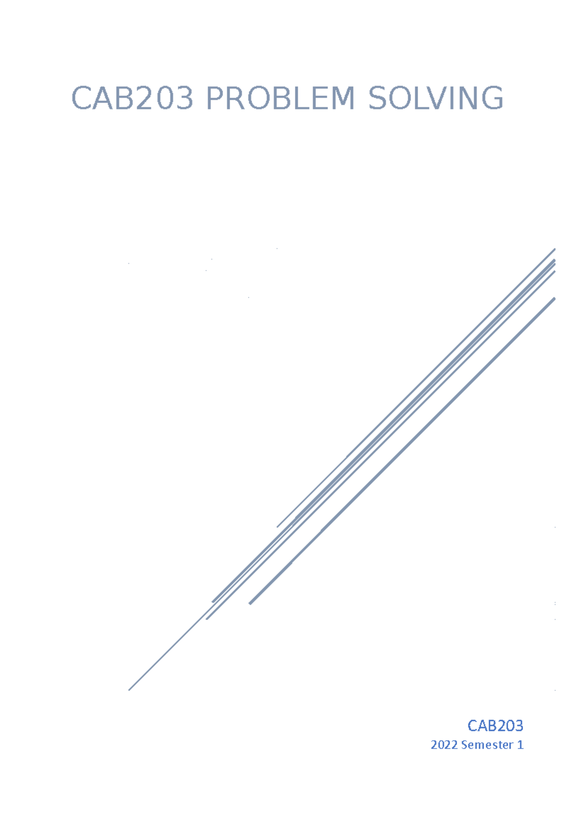 CAB203 - Project Report - CAB203 PROBLEM SOLVING CAB 2022 Semester 1 1 Regular languages and ...