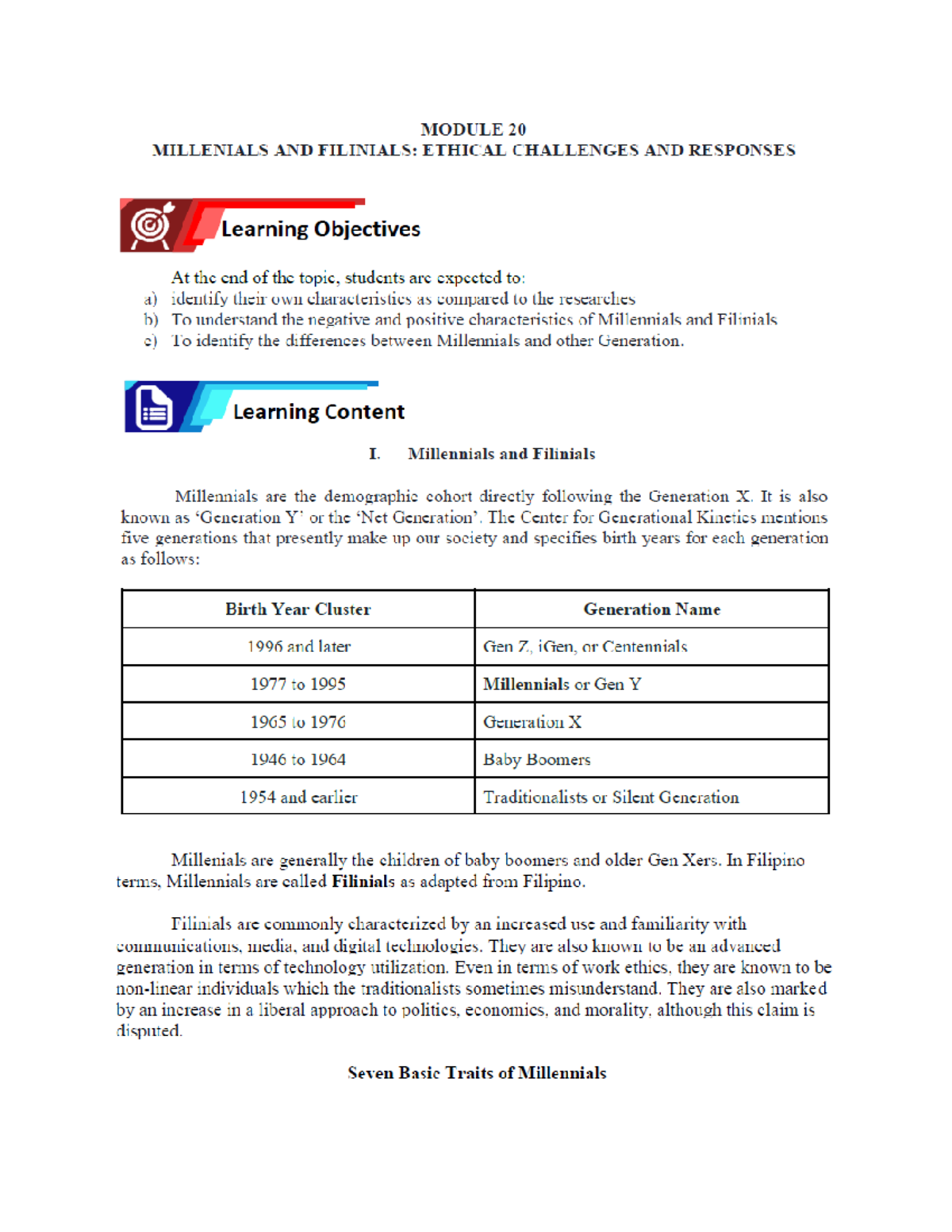 Module 18 Handout - Ethics - Studocu