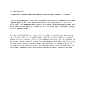 Disussion 7-1 Fas 202 - Discussion - Discussion 7-1 FAS- I had the ...