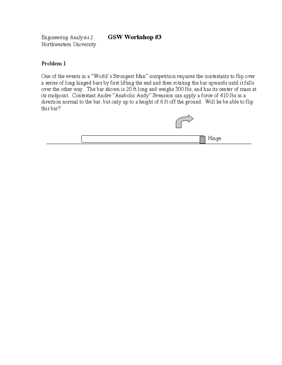 Worksheet 3 and Solutions - Engineering Analysis 2 Northwestern ...