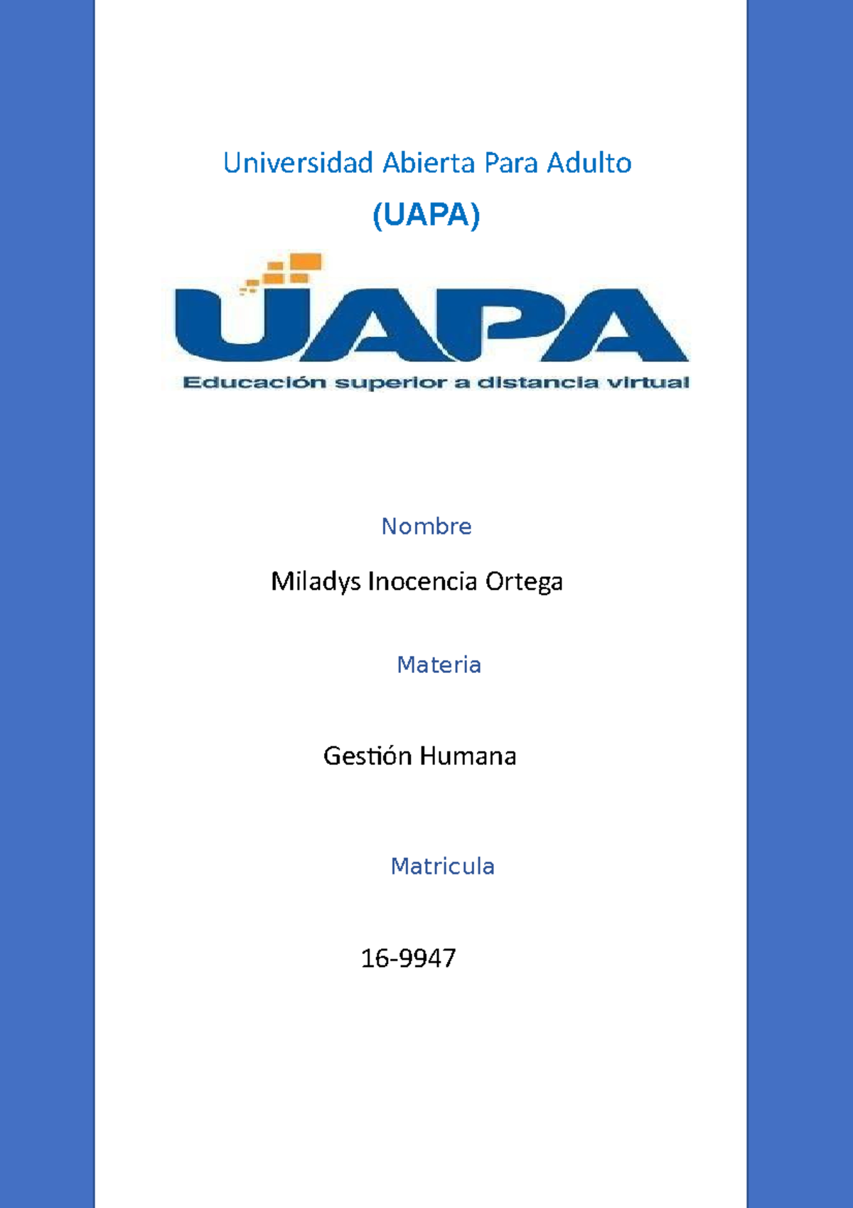 Universidad Abierta Para Adulto - Universidad Abierta Para Adulto (UAPA ...