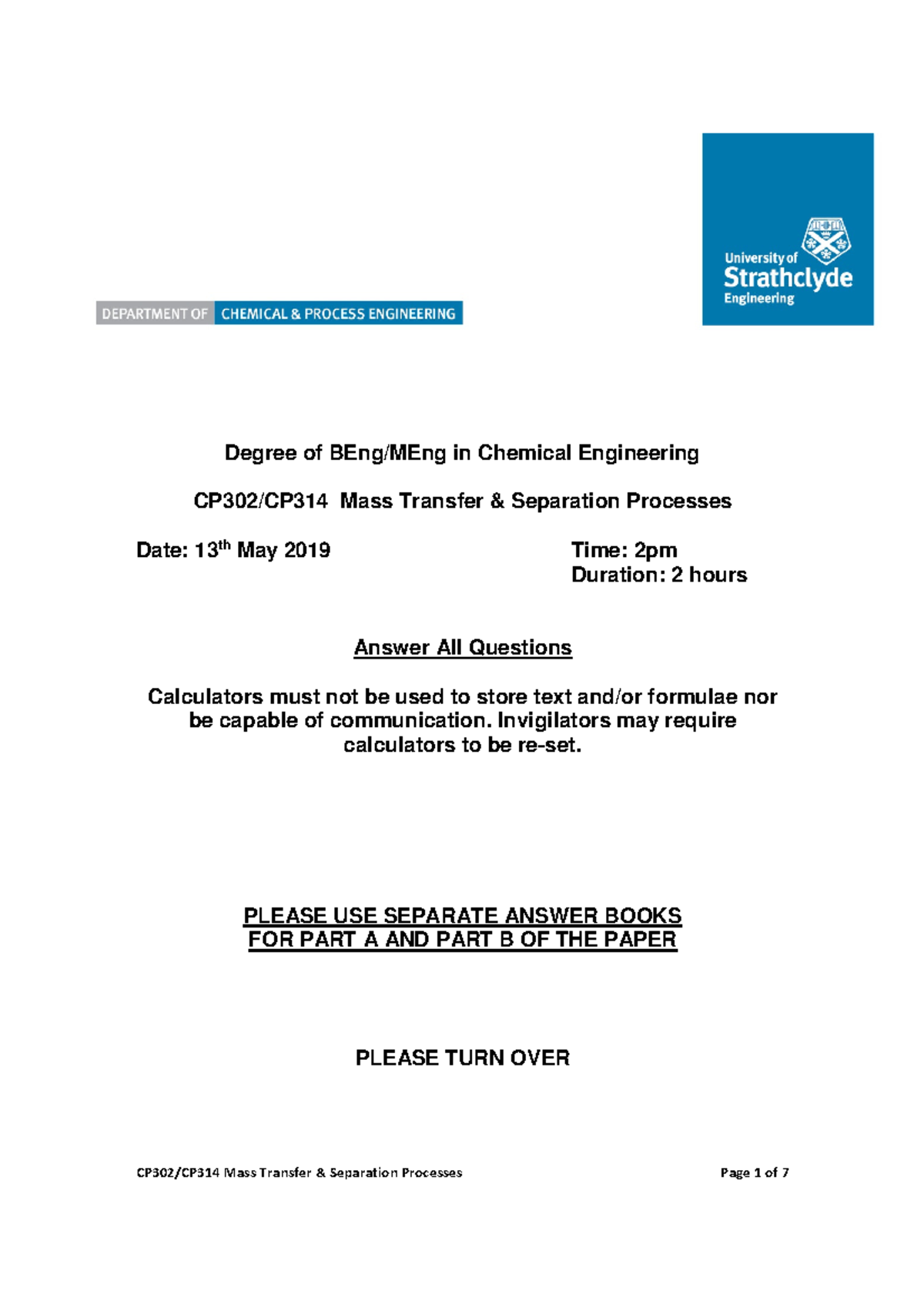 Meng Chemical Engineering Transcript – PZWK