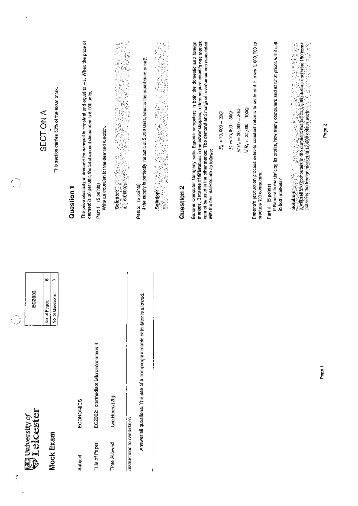 Exam 2014, questions and answers - EC2002 - Studocu