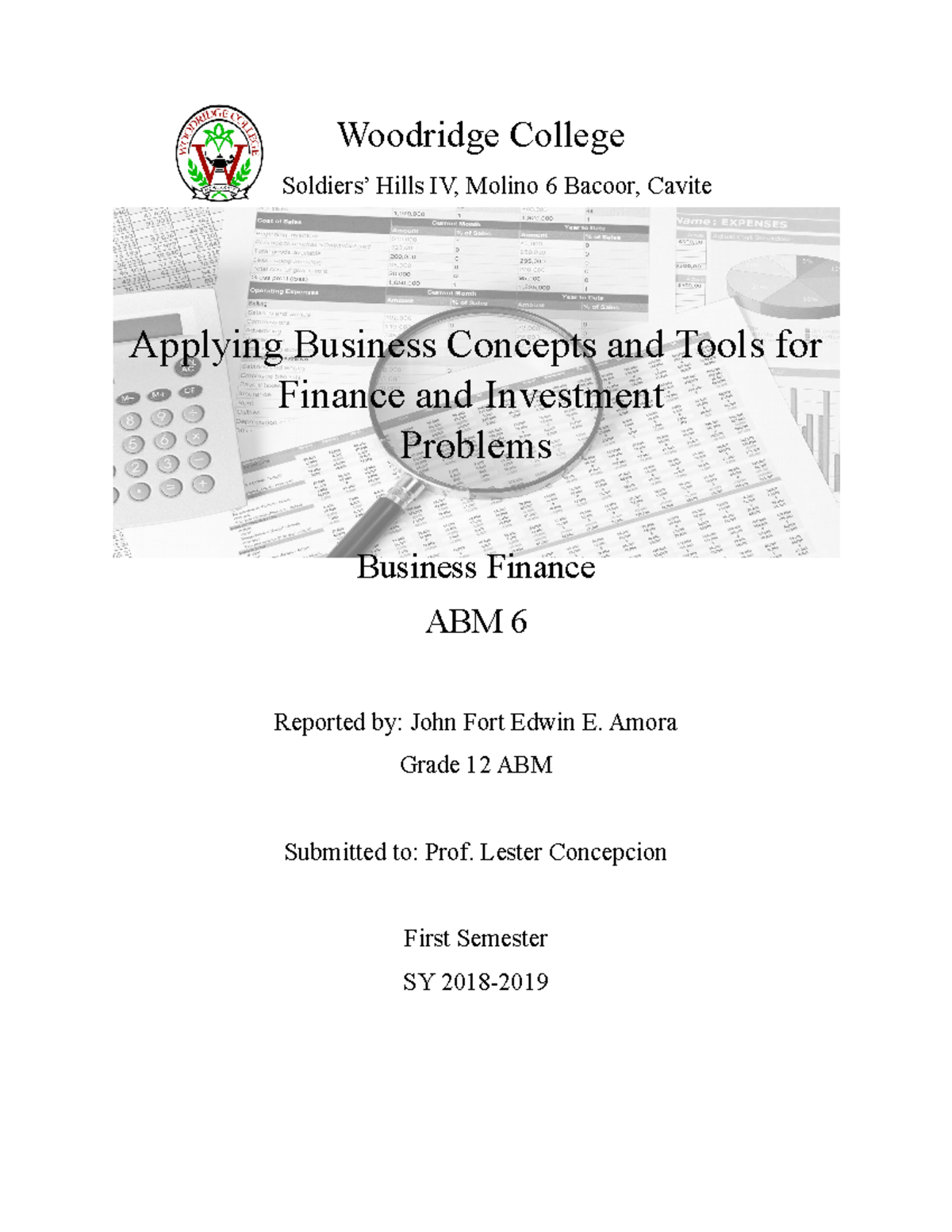 Applying Business Concpets - BS Management Accounting - Studocu