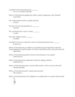 Chapter 4 - Summer Semester - Chapter 4 – Word Matching 1. Shin bone a ...