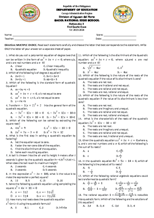 GRADE LESSON PLAN (MELCS) mathematics - Semi- Detailed Lesson Plan ...