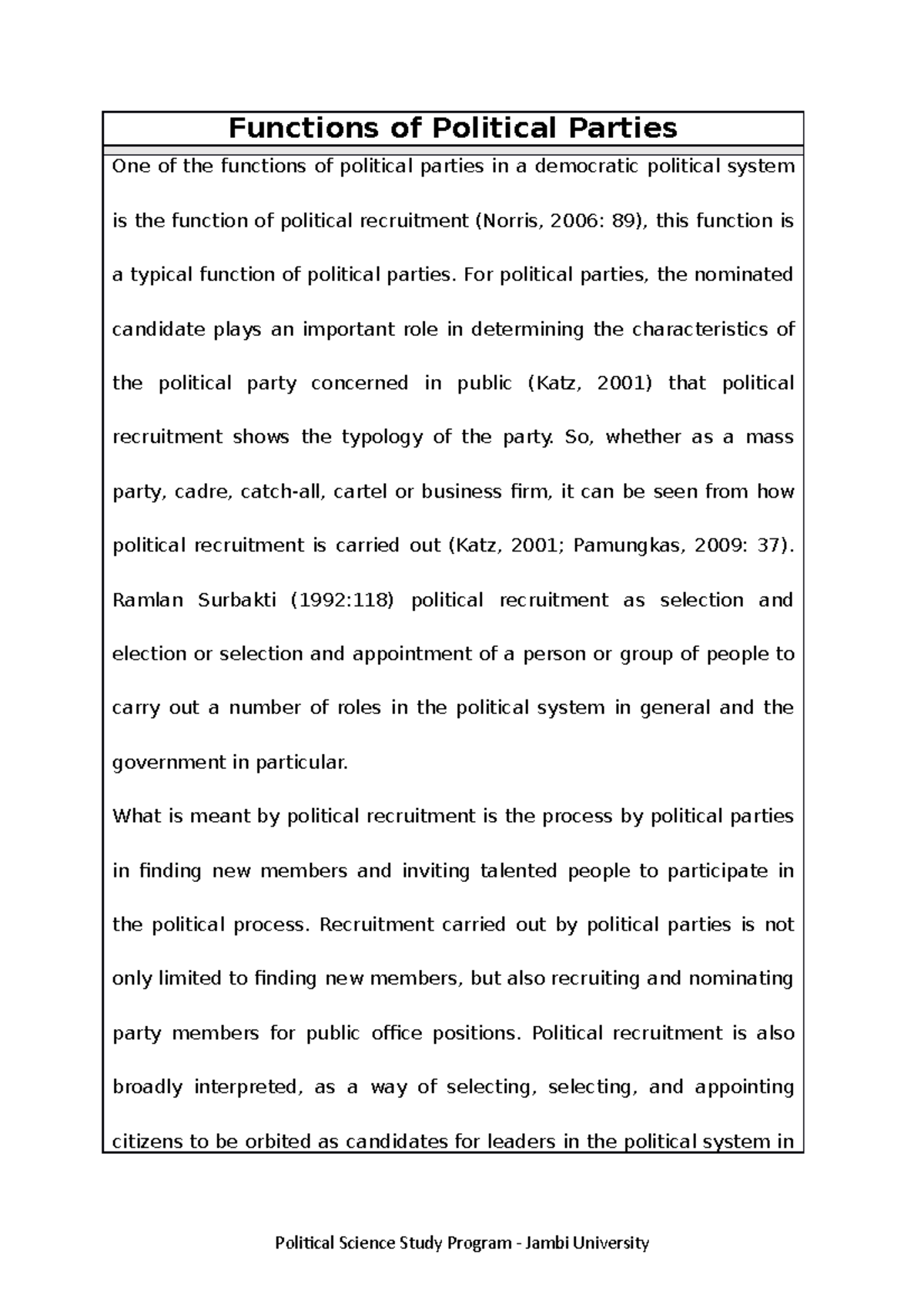 Functions of Political Parties - For political parties, the nominated ...