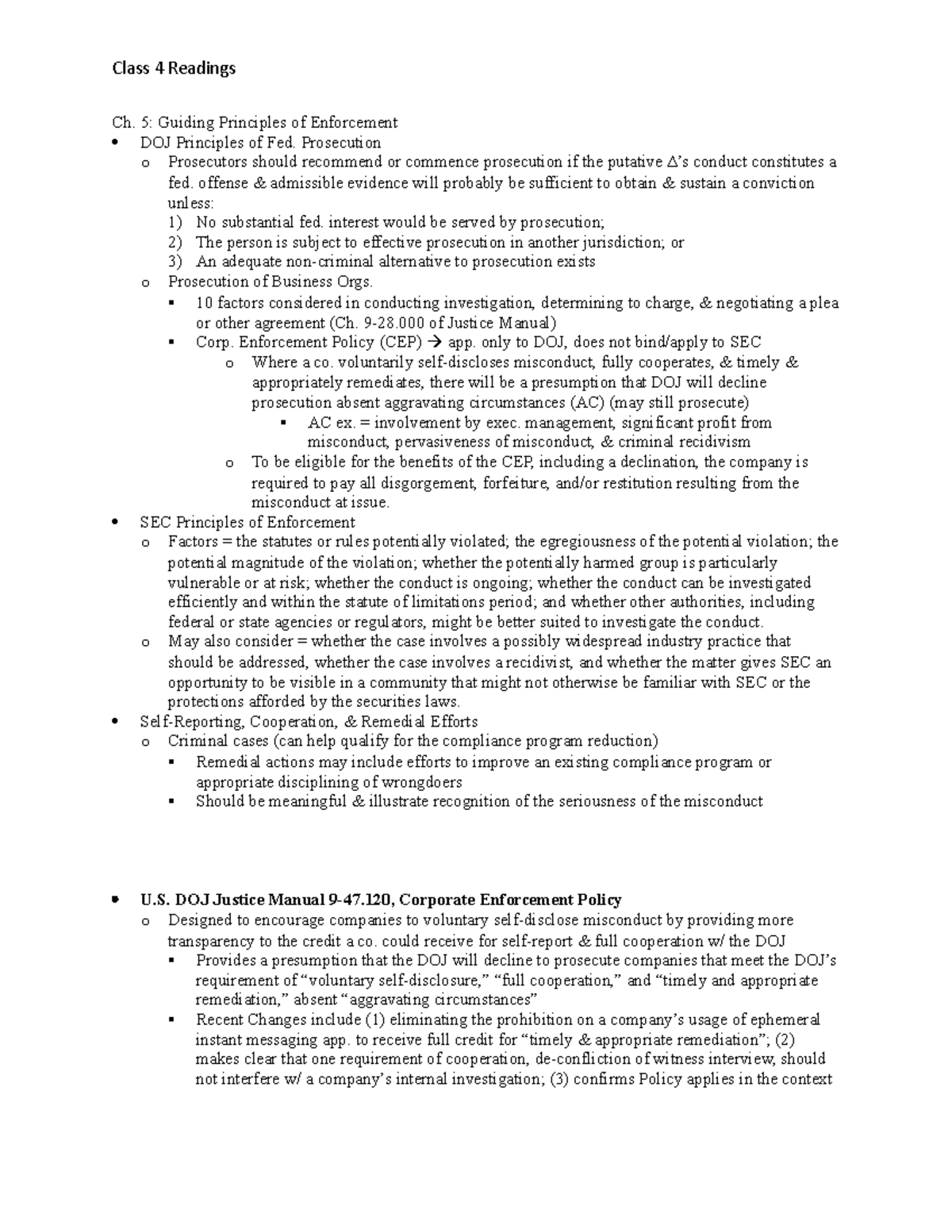 Anti Class 4 Class 4 Readings Ch 5 Guiding Principles Of