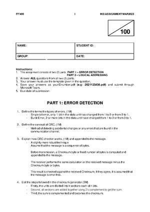 Revision CHAP 5 - transmission media - ITT400 (INTRO. TO DATA COMM. & NETWORKING) - Studocu