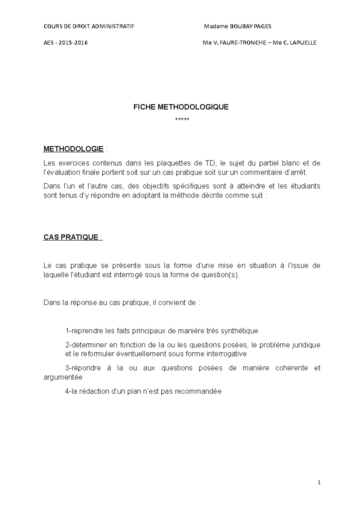 Fiche Methodologique - methodologie - FLES - Toulouse - Jean Jaurès ...