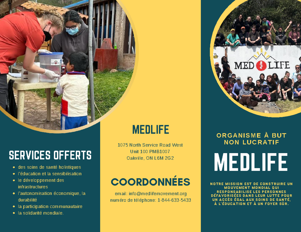 Medlife Brochure Edited - MEDLIFE 1075 North Service Road West Unit 100 ...