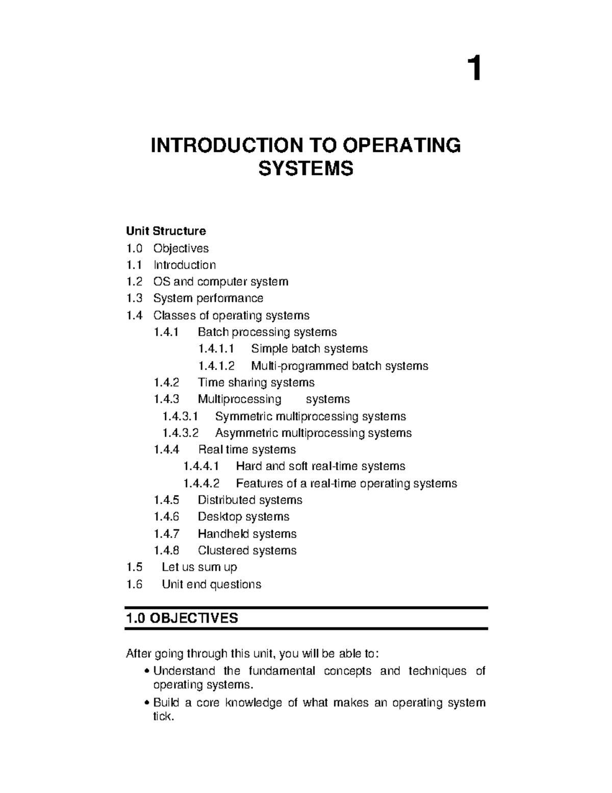 S.Y.B.Sc (IT) - Sem - III - Modern Operating System - 1 INTRODUCTION TO ...