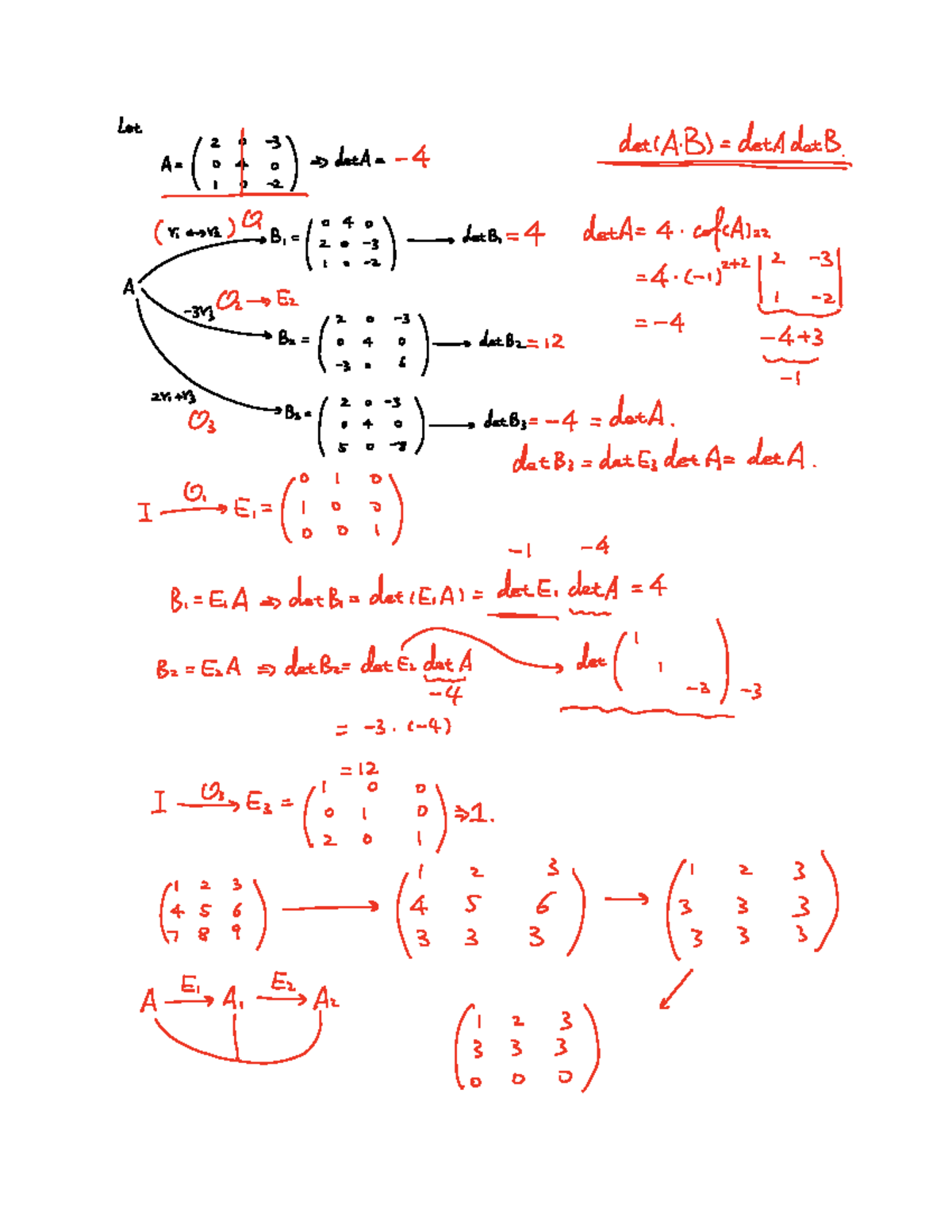 Dr Xiao Math 211 Notes Sep.28 Elementary Row Operations and ...