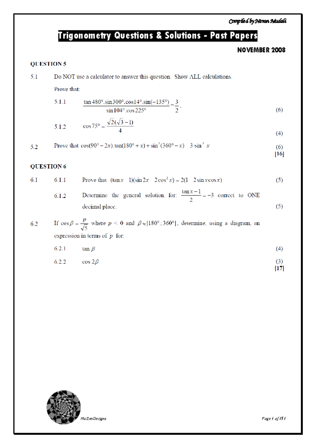 Trigonometryquestionsandsolutions master 240520 223759 - Trigonometry Questions & Solutions ...