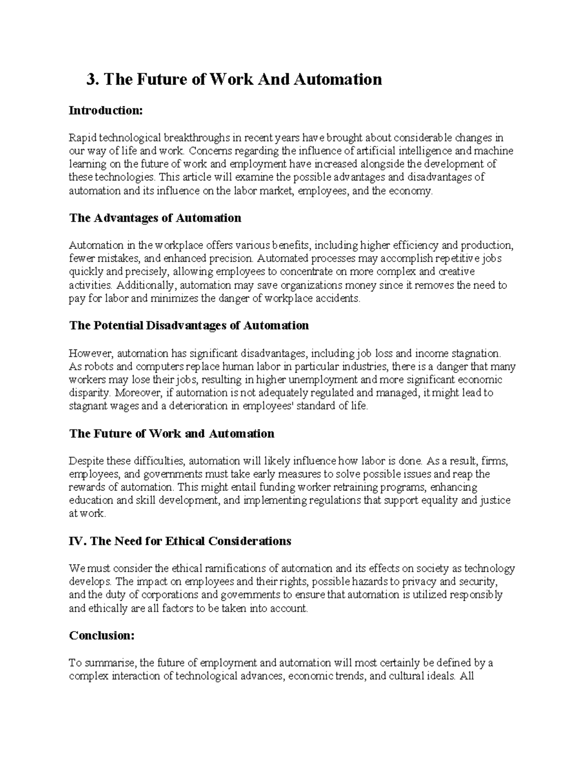 The Future of Work And Automation - 3. The Future of Work And ...