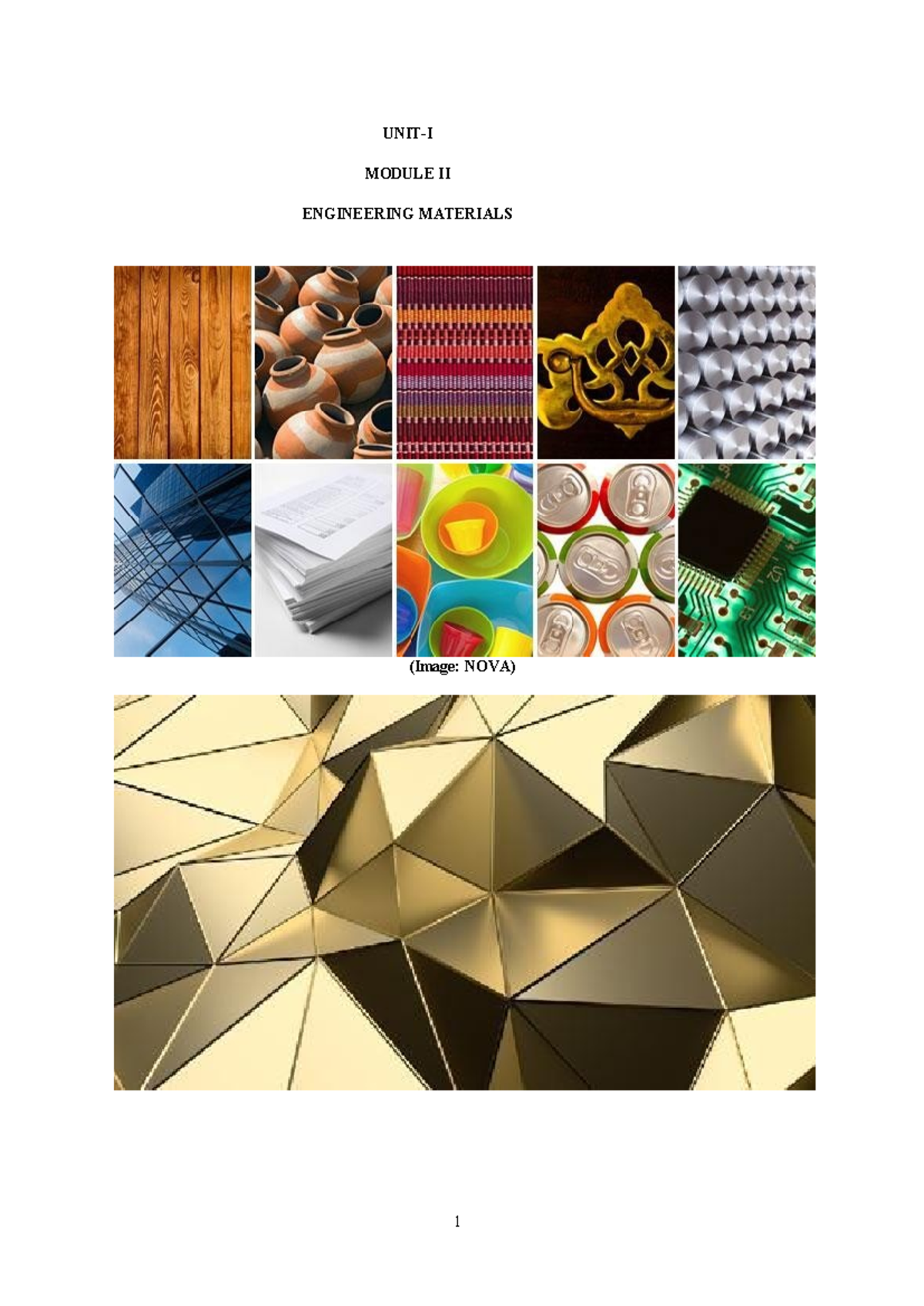 BME UNIT I, Module II - Basics of me - UNIT-I MODULE II ENGINEERING ...