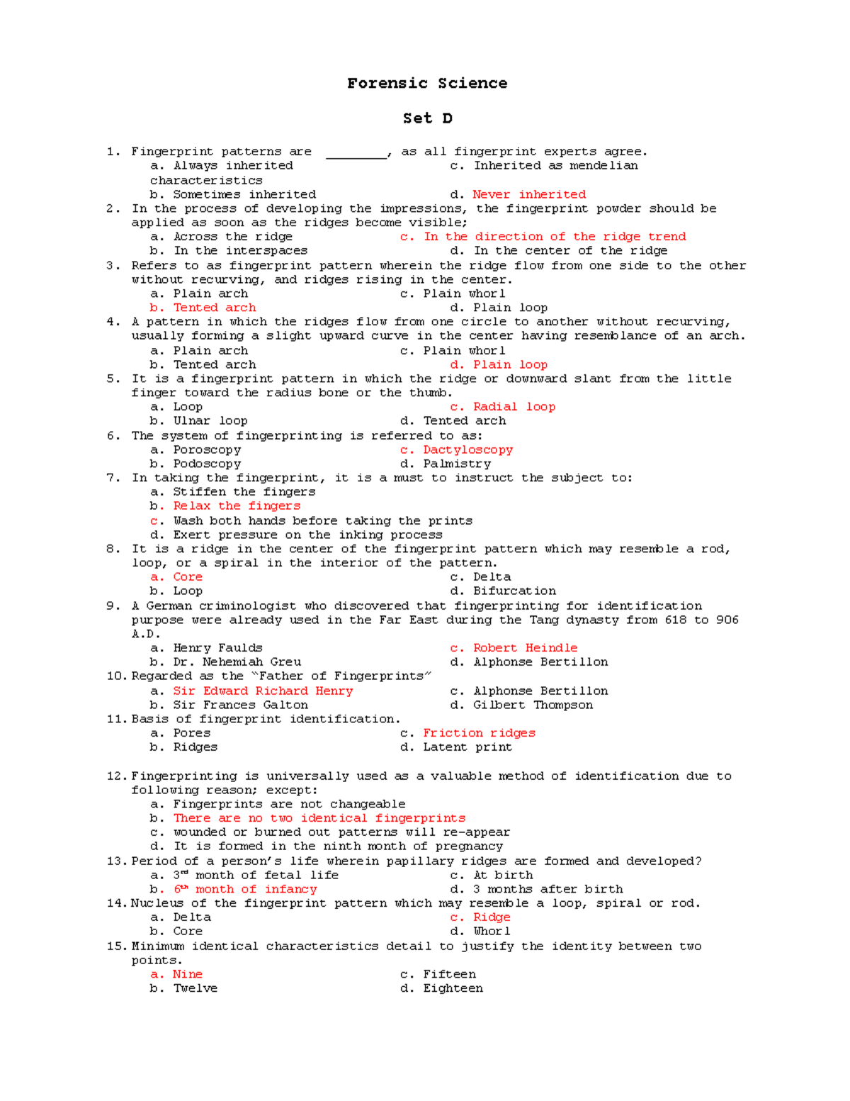 Forensic Science Set D - GGWP - Forensic Science Set D Fingerprint ...