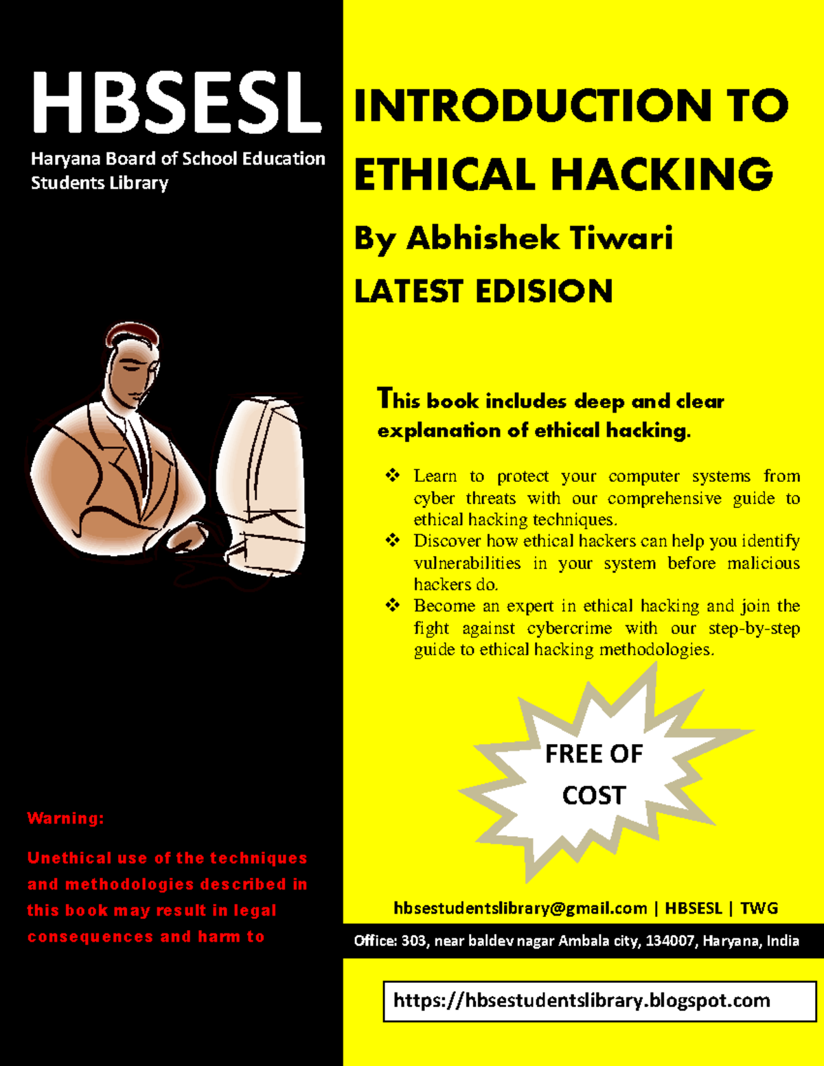 Introduction To Ethical Hacking Cover page - By Abhishek Tiwari Page 0 ...