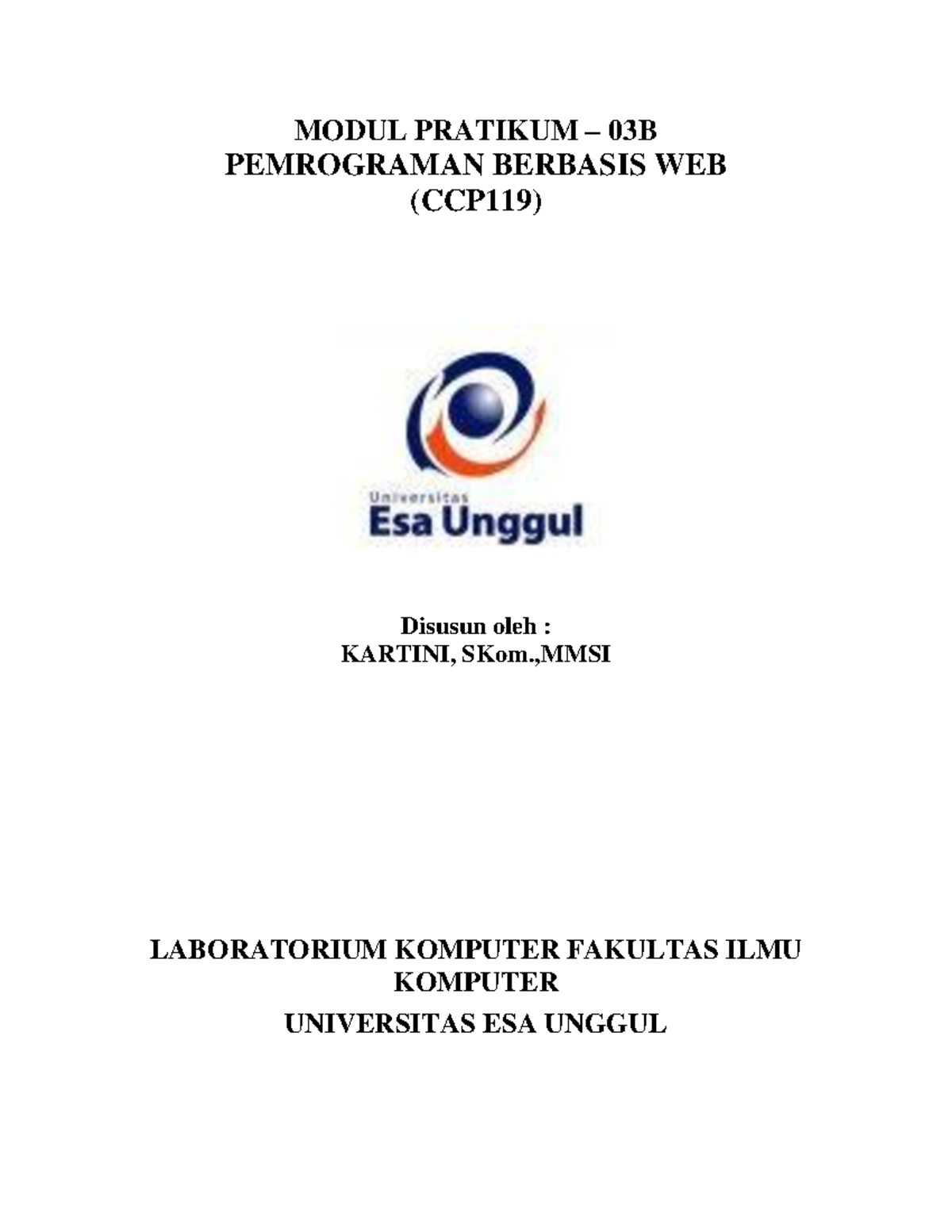 Modul Pratikum 03B Pemrograman Berbasis WEB - MODUL PRATIKUM – 03B ...