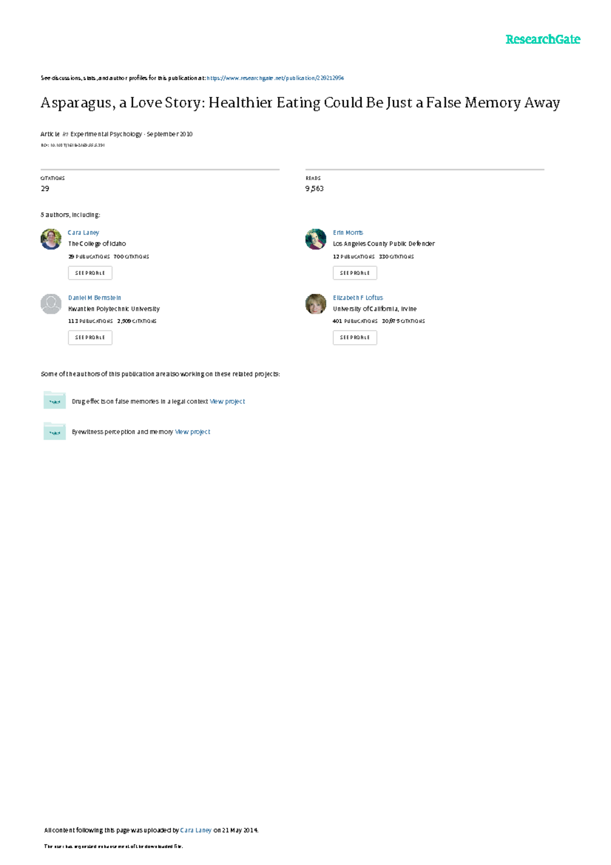 508944590 Laney Morris Bernstein Wakefield Loftus 2008 3396240549115394 ...