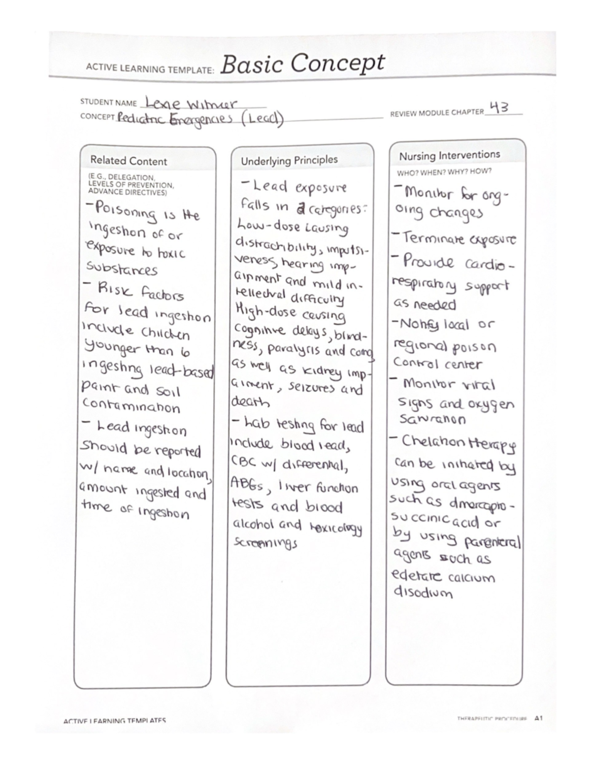 Active Learning Template - NURS 431 - Studocu