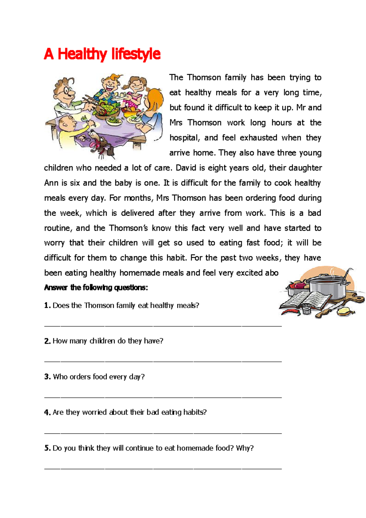 A-healthy-lifestyle-fun-activities-games-reading-comprehension-exercis ...