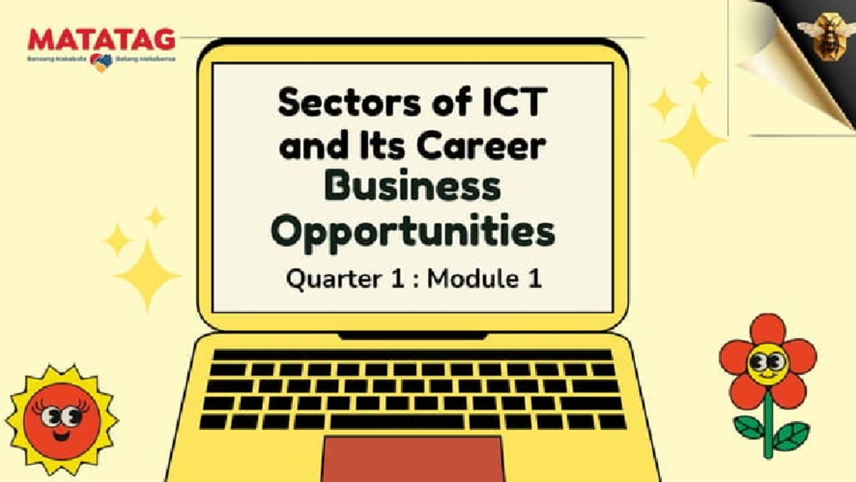ICT Various sector of ICT - MATATAG Bansang Belang Makabanas Sectors of ...
