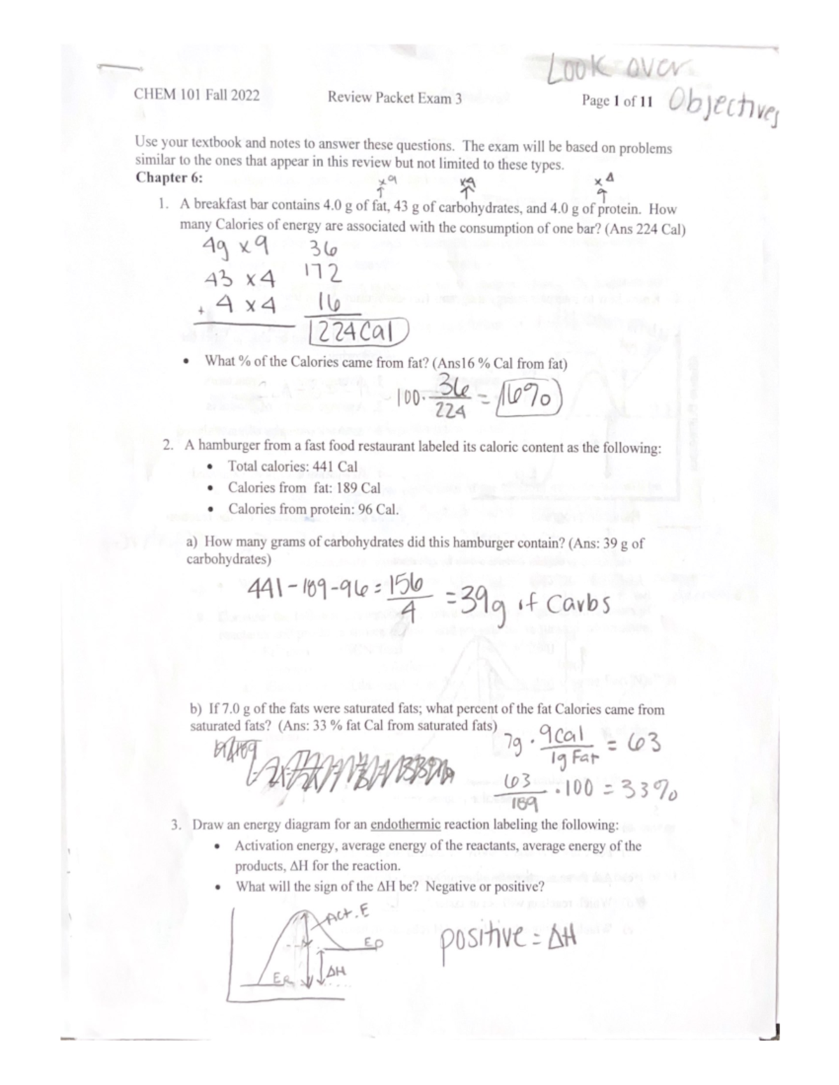Exam 3 Chem Review Packet - CHEM 101 - Studocu