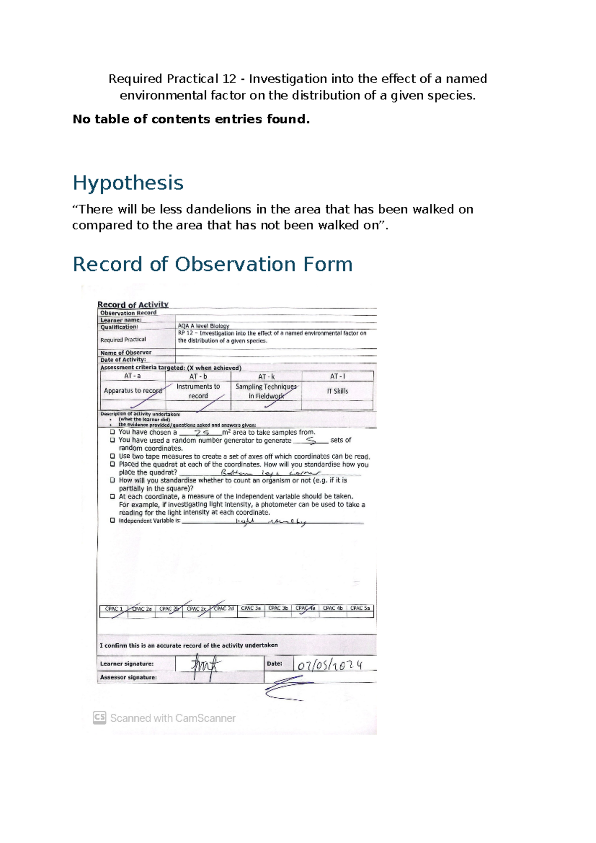 Pag 12 - dsfs - Required Practical 12 - Investigation into the effect ...