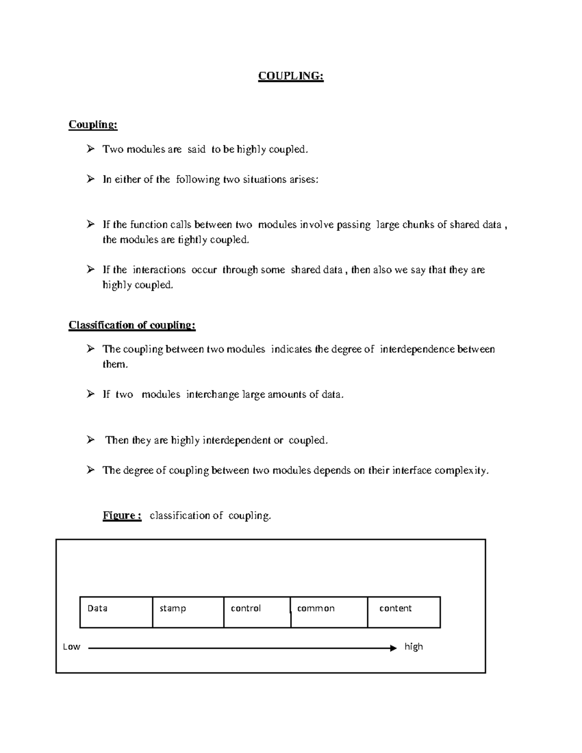 Coupling - COUPLING: Coupling: Two modules are said to be highly ...