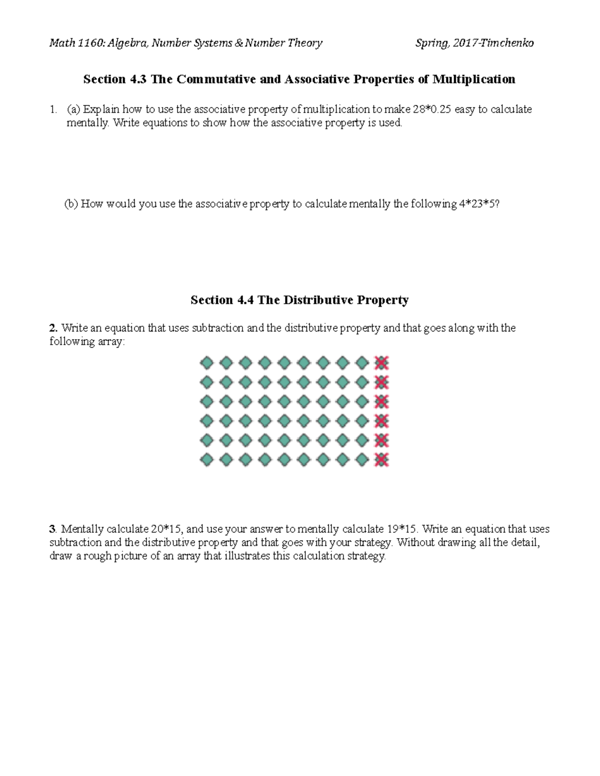 4 - Notes from class. - Math 1160: Algebra, Number Systems & Number ...