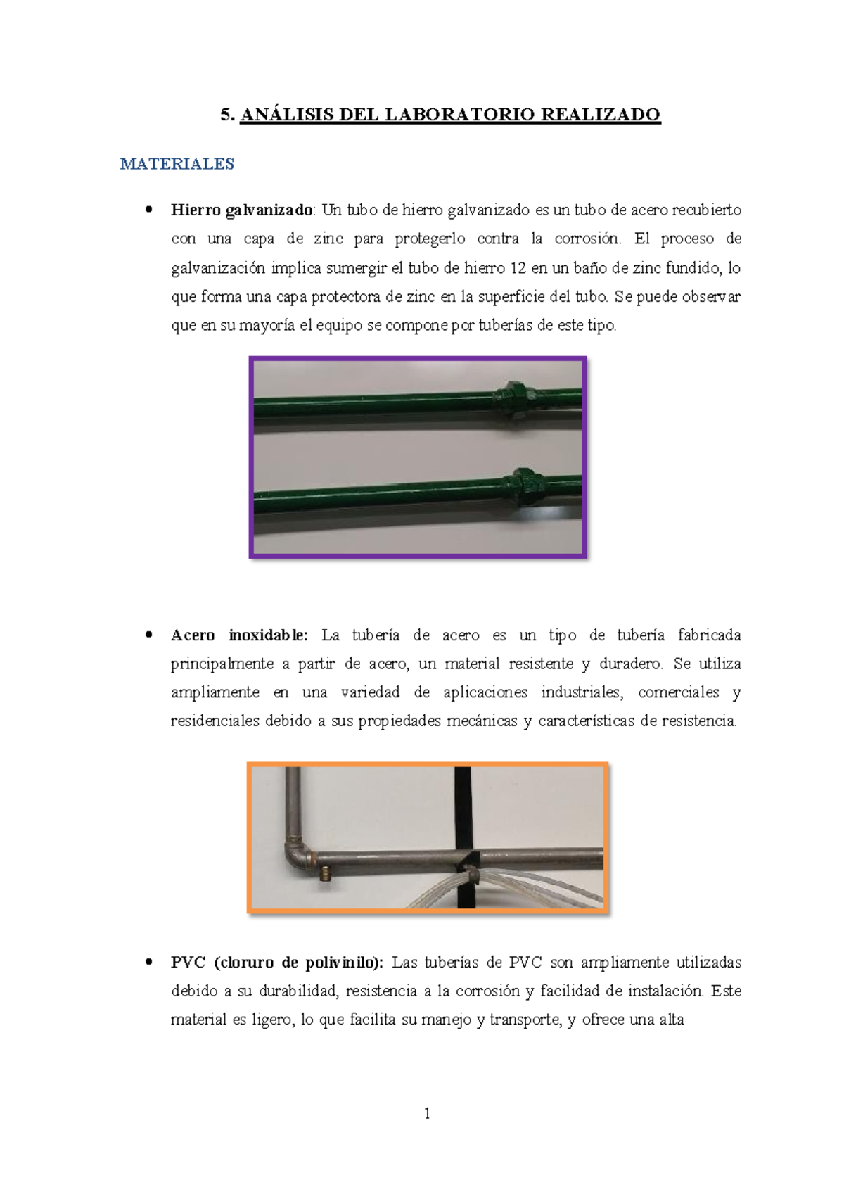 Labo 4 OU - wewfwfw - 5. ANÁLISIS DEL LABORATORIO REALIZADO MATERIALES ...