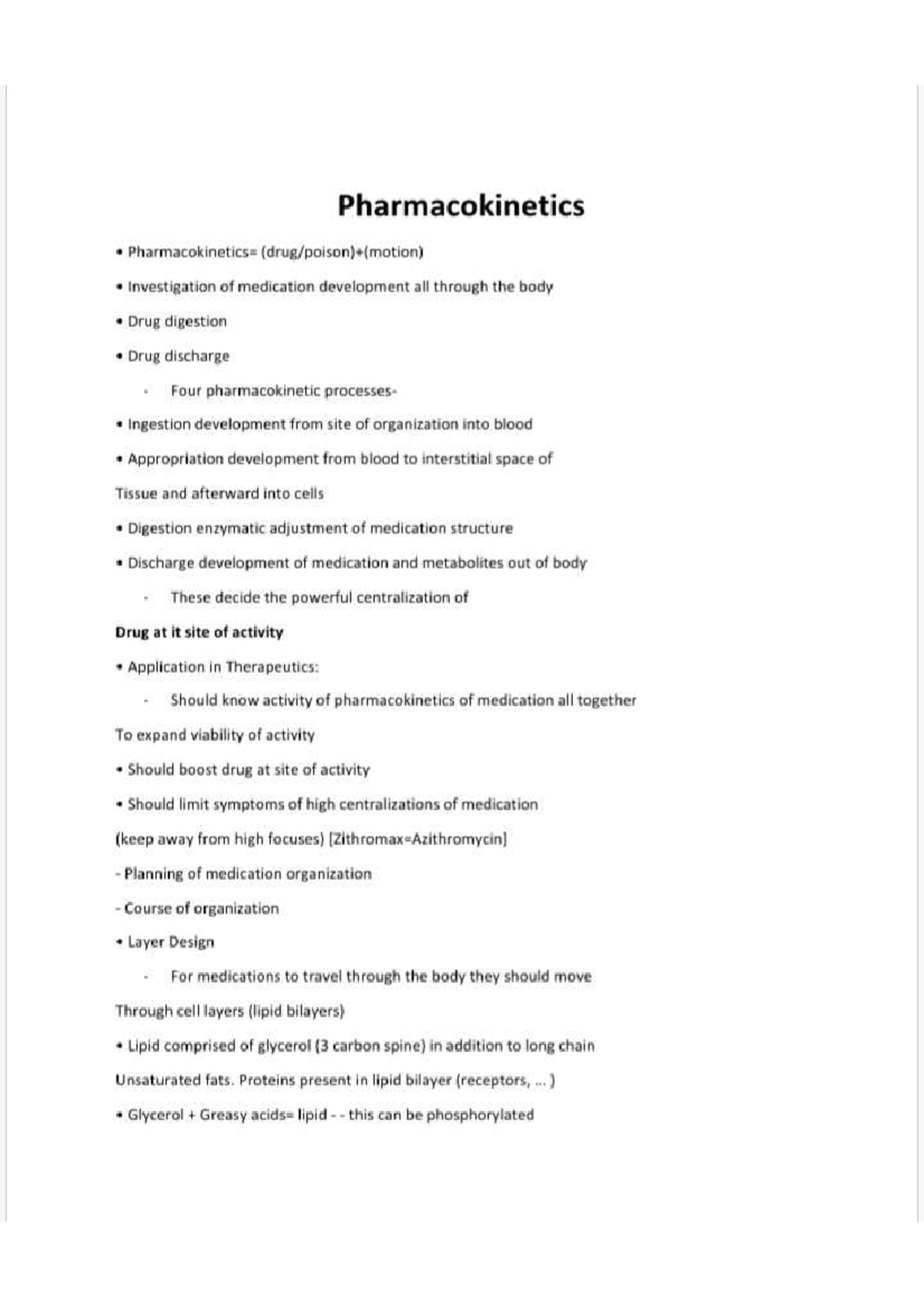 20230206 140922 - Brief notes - Pharmacy - Studocu