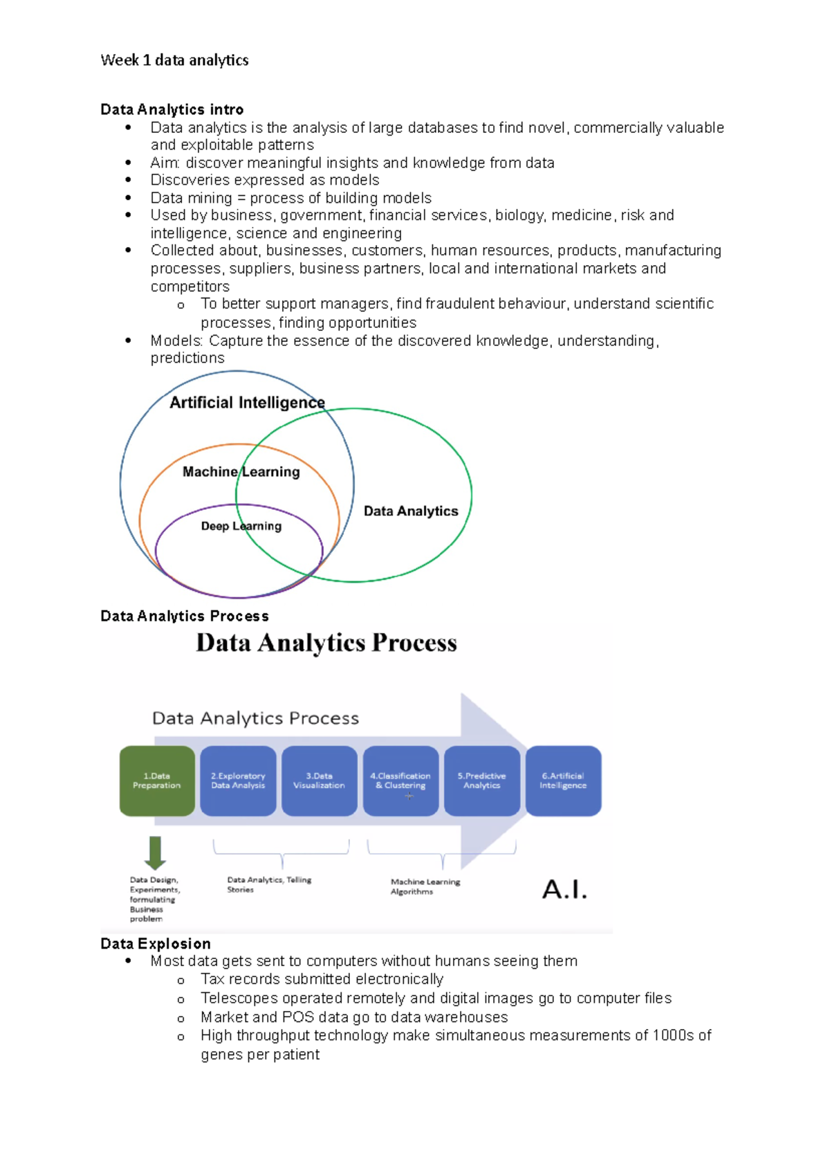 Data Analytics intro - OCR, timetabling... Common tasks in AI: o Reasoning o Knowledge - Studocu