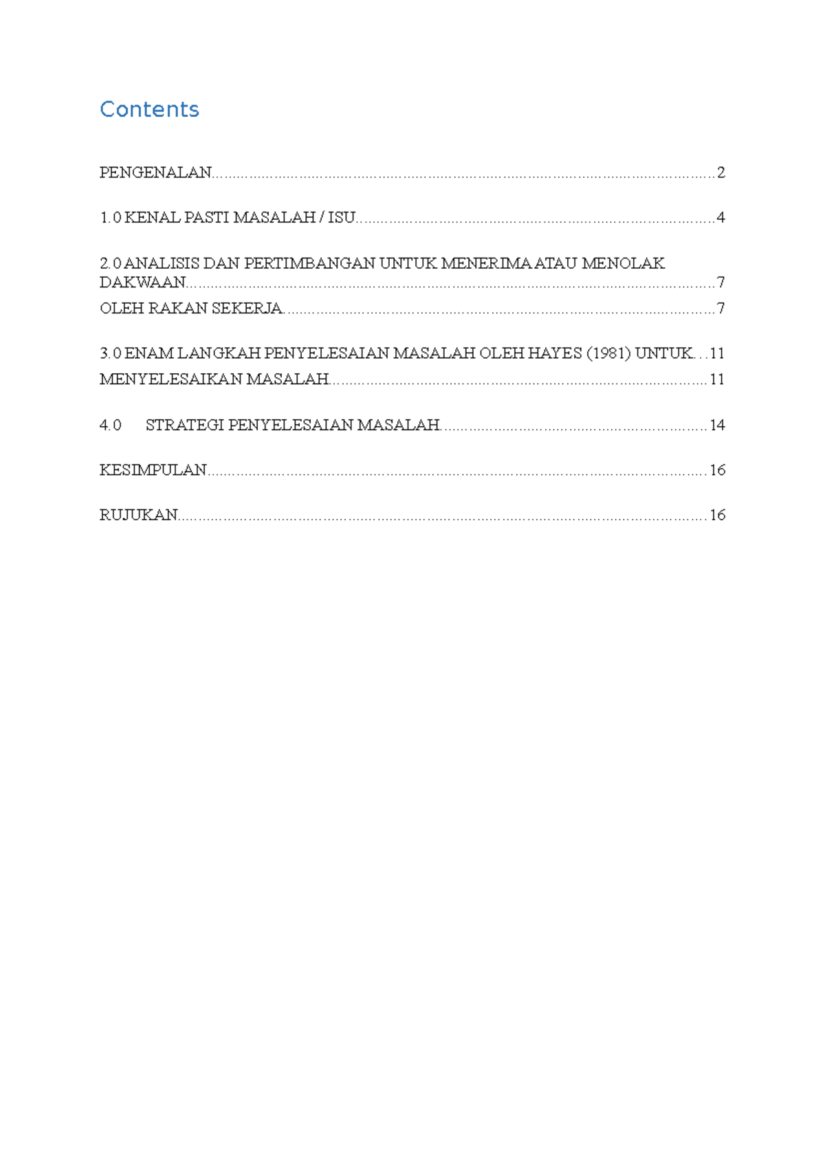 SBFS1103 Thinking skill - Contents - Studocu