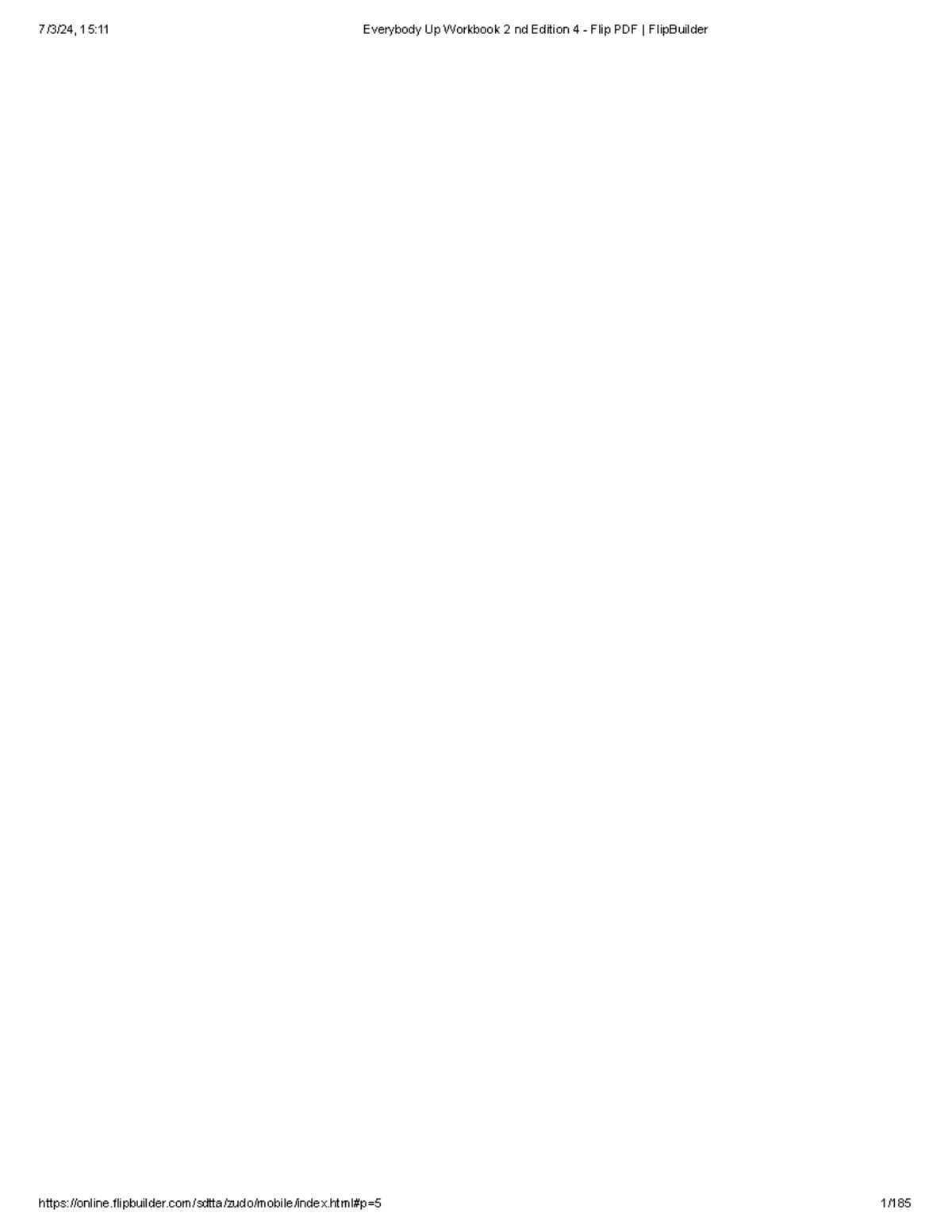 Everybody Up Workbook 2 nd Edition 4 - Flip PDF Flip Builder - Inglés ...