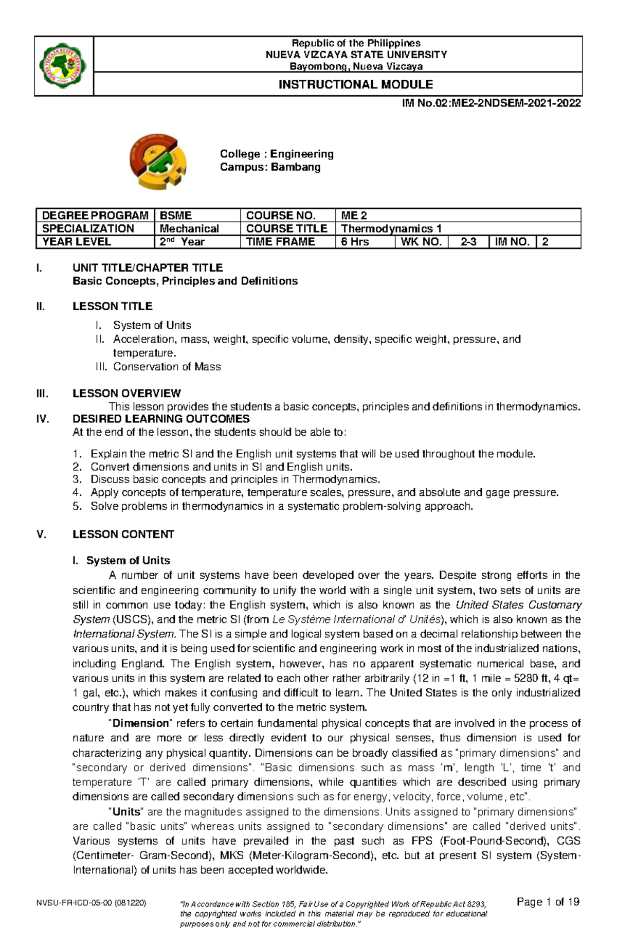 IM2 Basic Concepts Principles and Definitions Week 2 to 3 - NUEVA ...