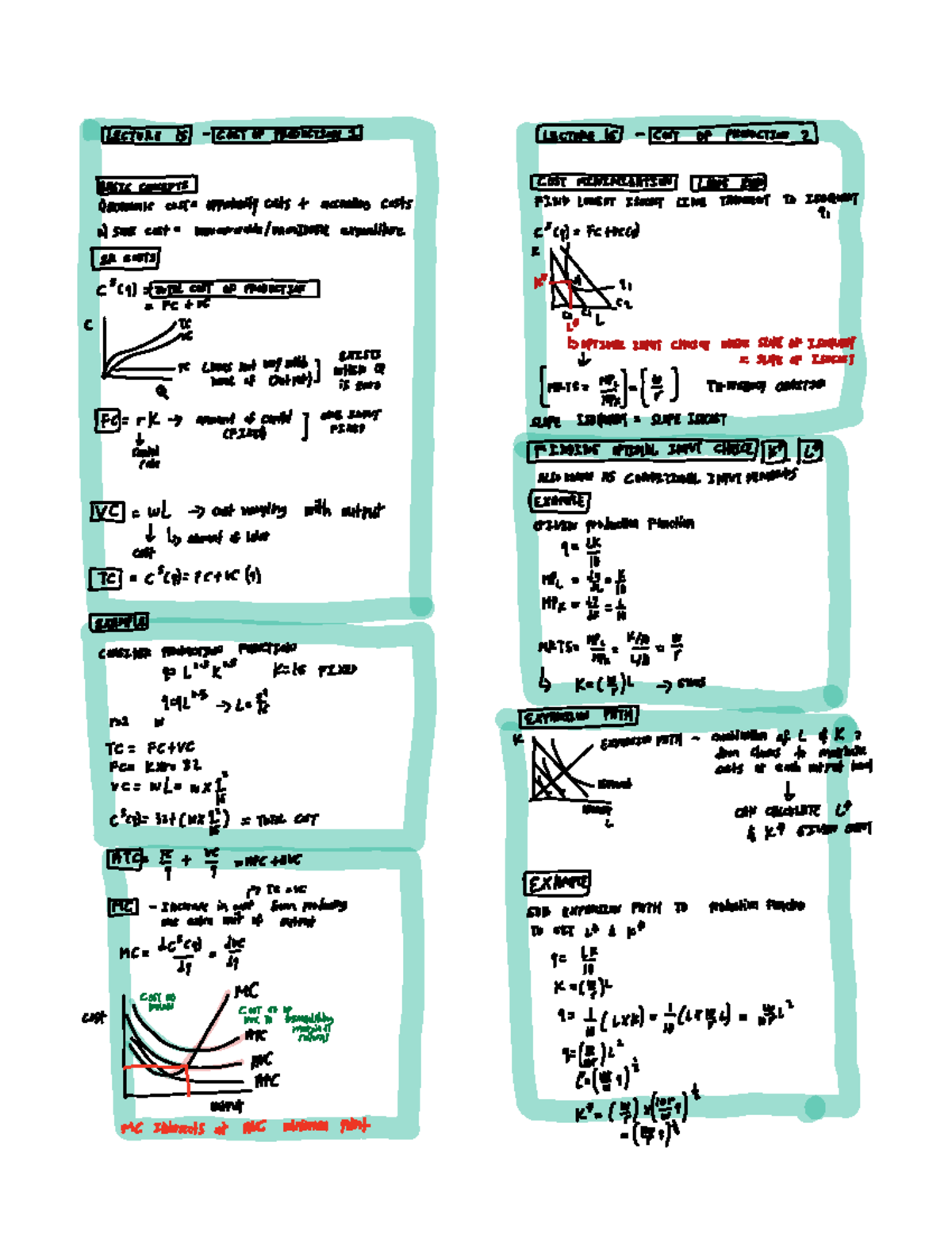 Complete inter micro H1 (95) notes (not in order) - lecture costoFPRo n ...